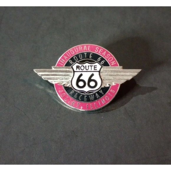 Accessories | Rte 66 Raceway Inaugural Season Logo Racing Hat Pin Lapel ...